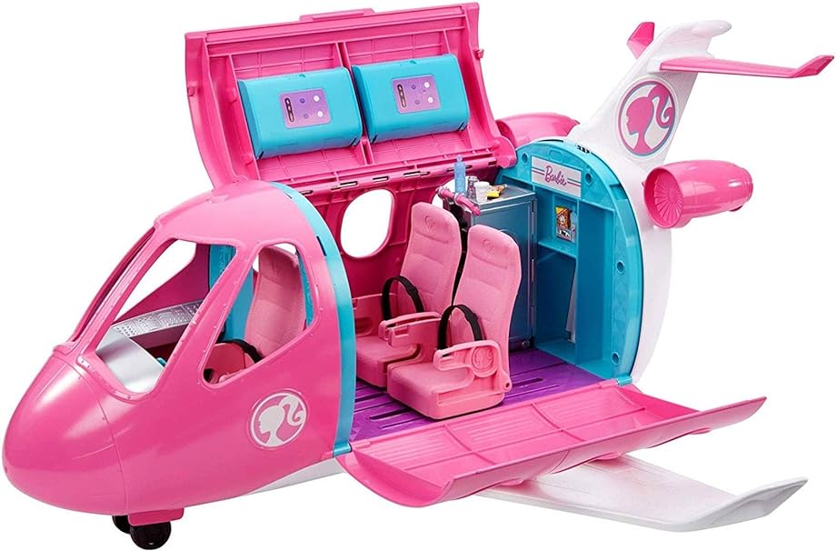 Barbie Airplane Playset, Dreamplane with 15+ Accessories Including ...