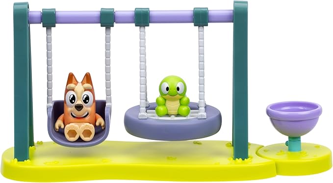 Bluey Mini Playsets, Turtleboy Playground Playset, Includes Articulated ...