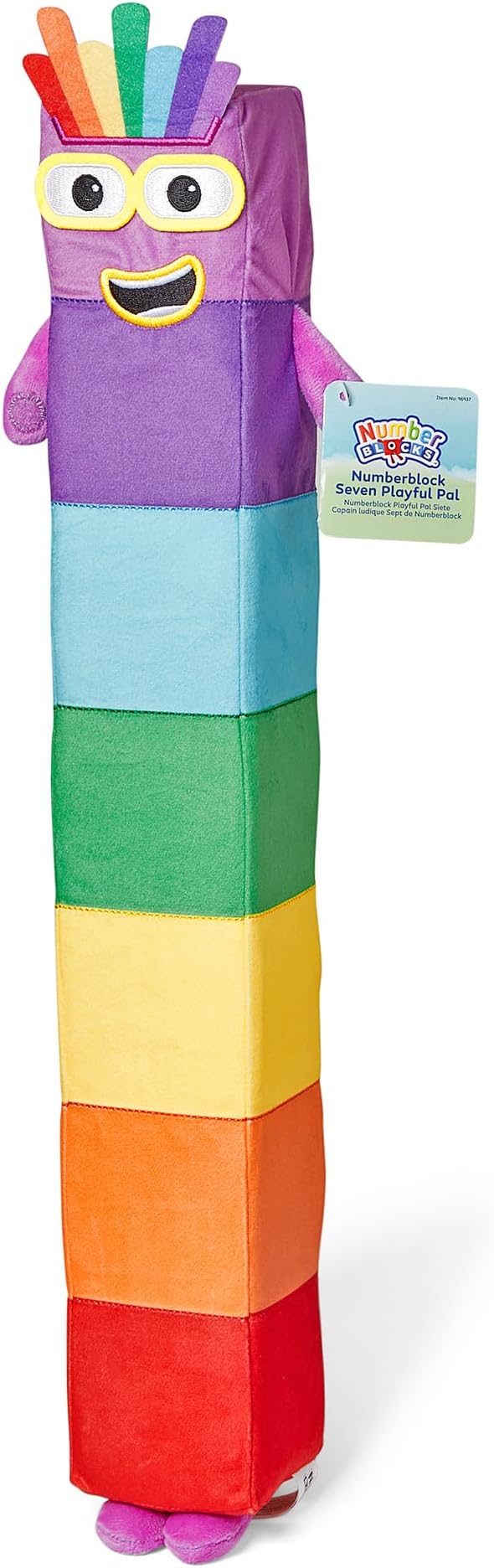 hand2mind Numberblock Seven Playful Pal Plush, Numbers for Toddlers ...