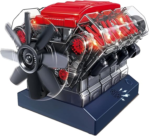 Playz V8 Combustion Engine Model Kit That Runs - Build Your Own STEM ...