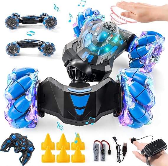 1:10 Gesture Sensing RC Stunt Car 360° Rotating Double Sided Hand ...