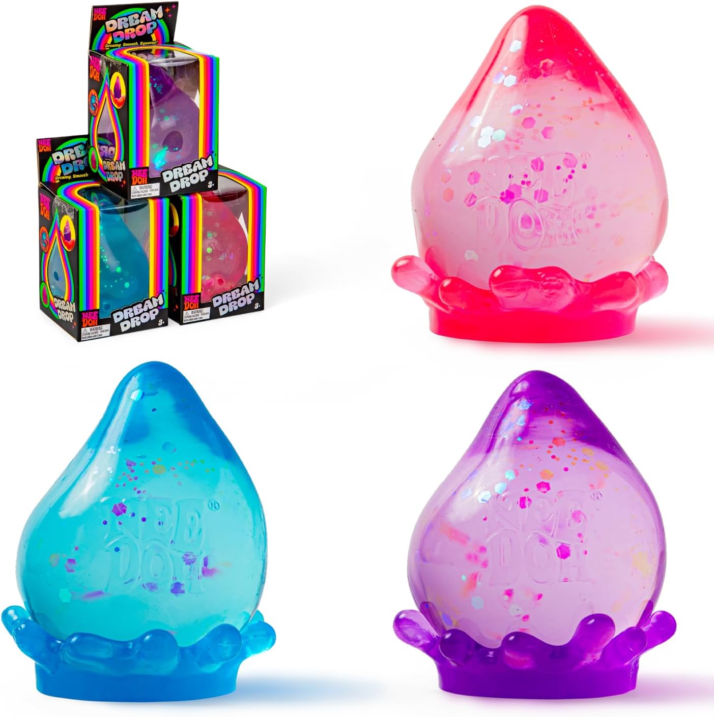 Schylling NeeDoh Dream Drop - Sensory Squeeze Toy with Dreamy Smooth ...