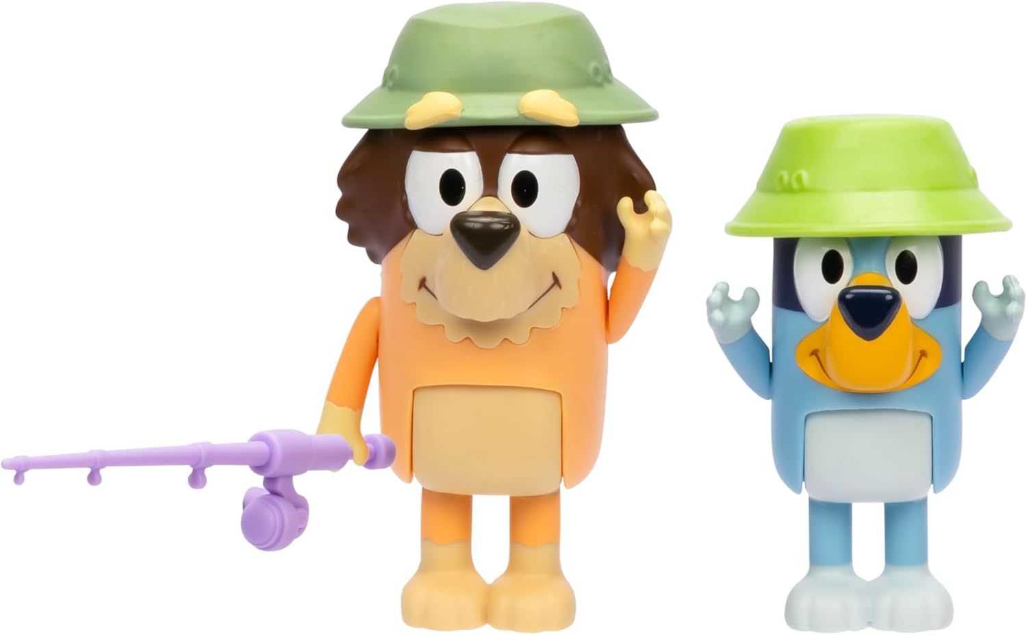Bluey Figure 2-Pack - Fishing with Grandad, 2.5 Inch Figures with ...