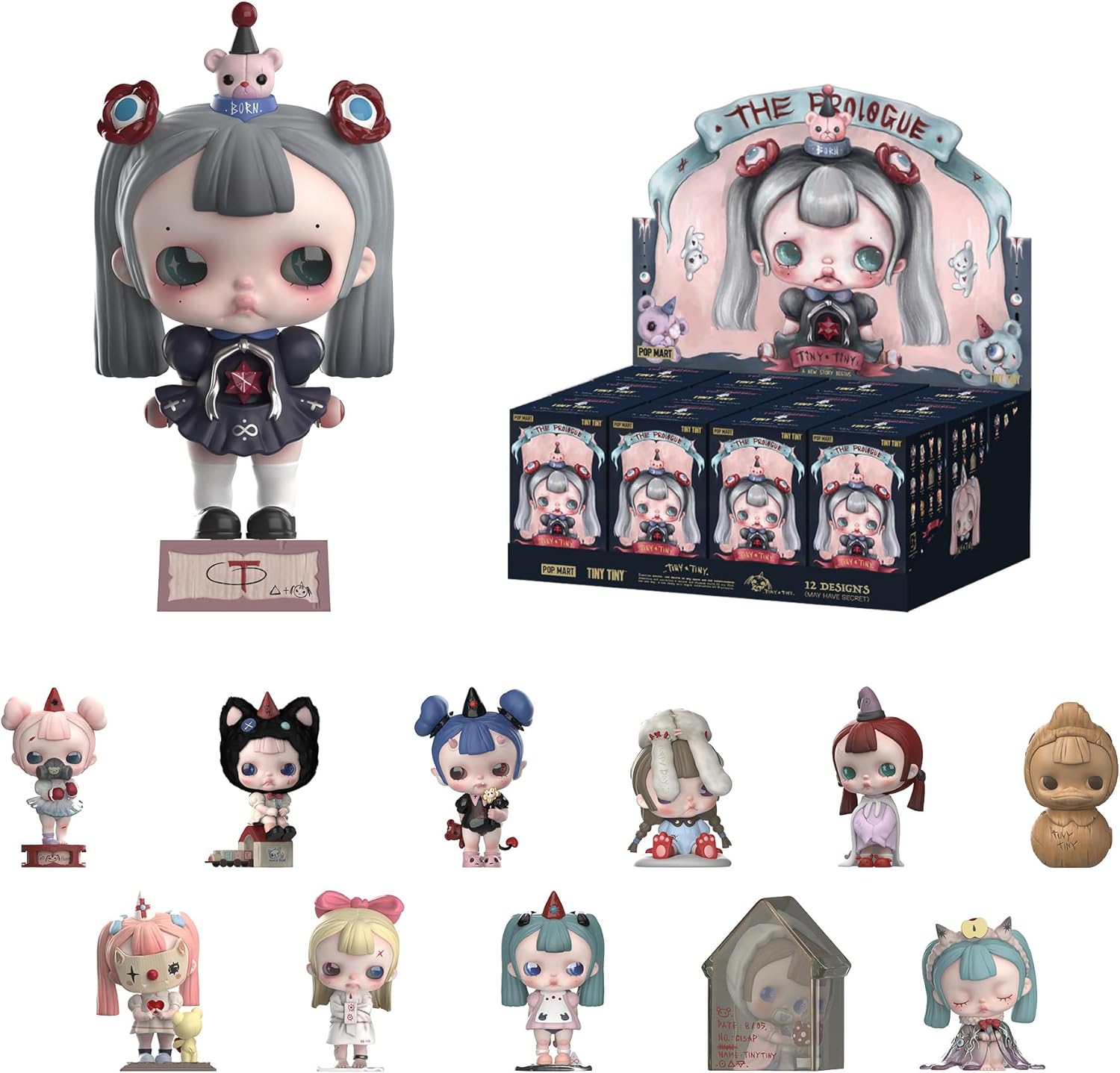 POP MART TINYTINY-Prologue Series Figures, 12PCs TINYTINY Blind Box ...