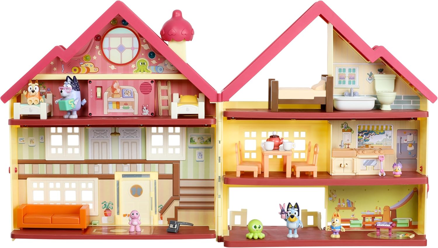 Bluey House Playset for Kids, XL Ultimate Interactive Lights and Sounds ...