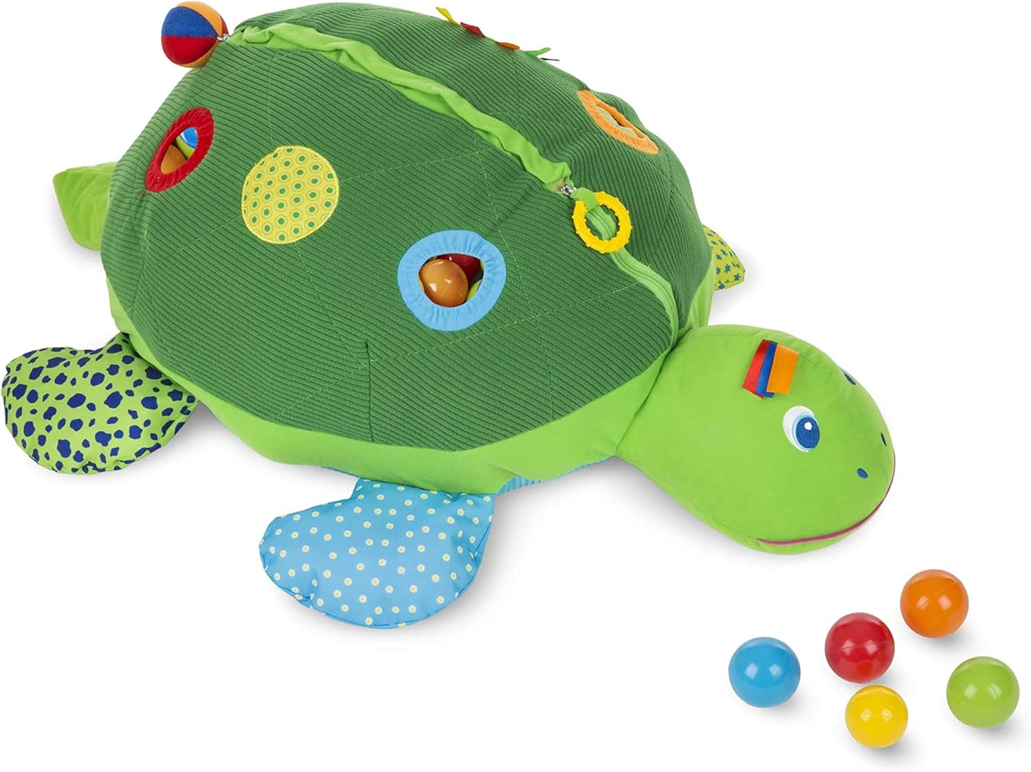 Melissa & Doug Kids Turtle Ball Pit with 60 Balls, Green - ToysPlus