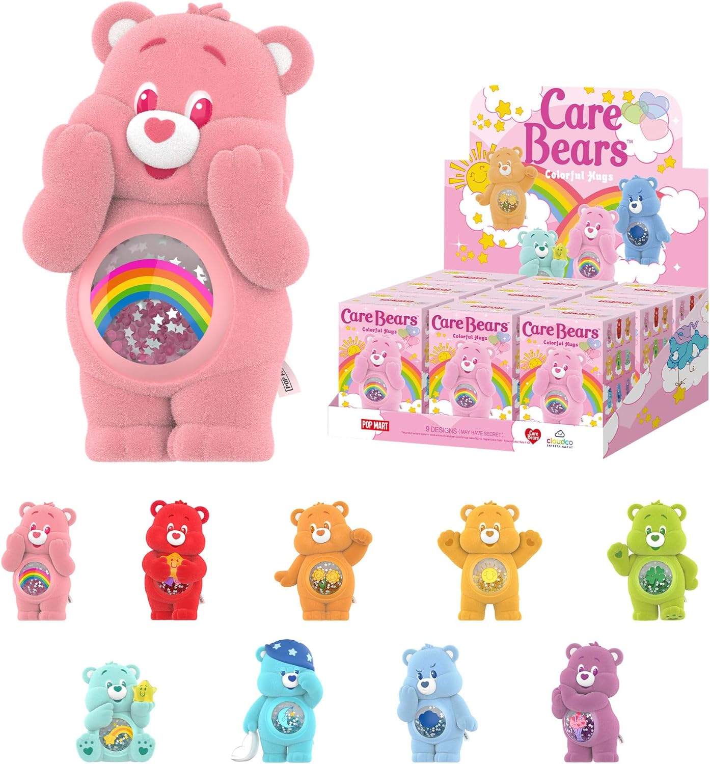 POP MART Care Bears Colorful Hugs Series Blind Box Figures, Random ...