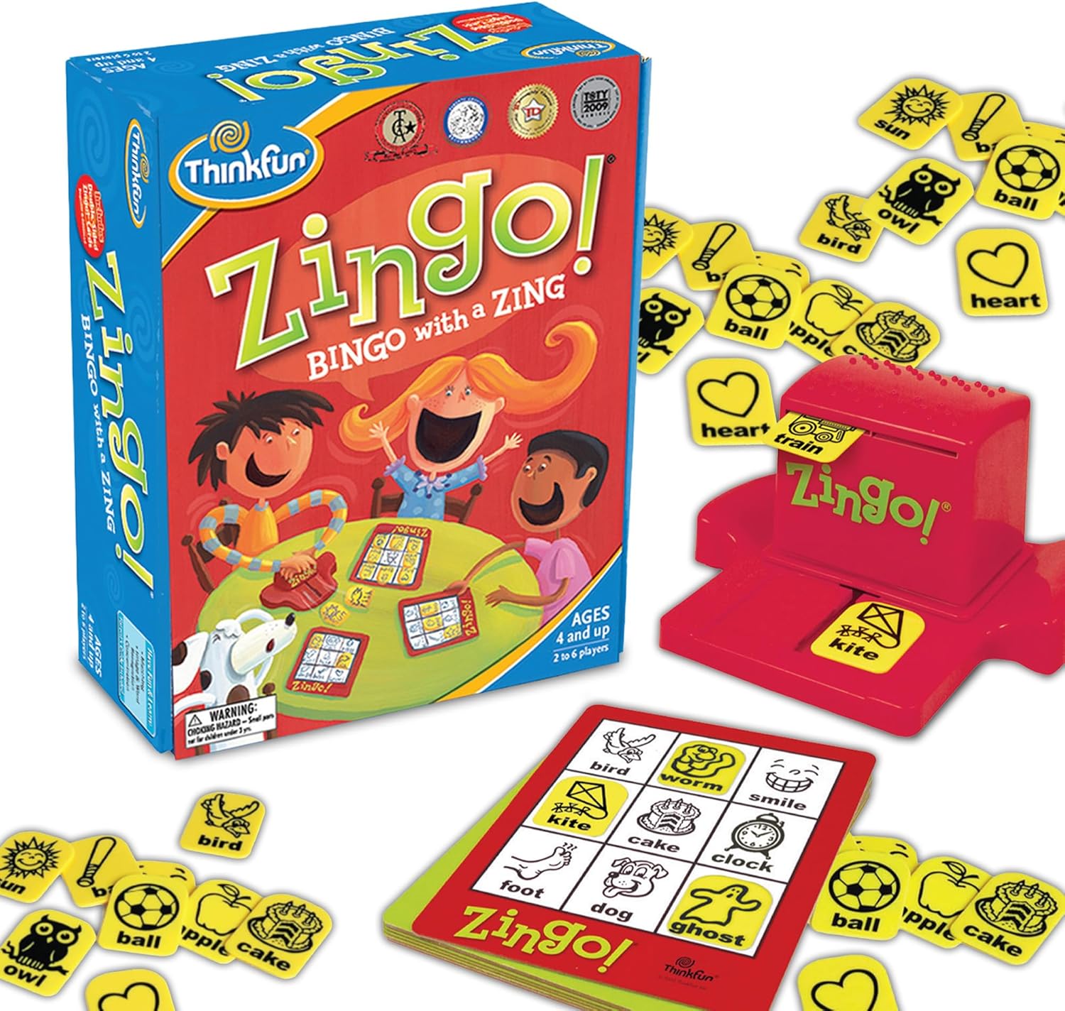 ThinkFun Zingo Bingo Award Winning Preschool Game for Pre-Readers and ...