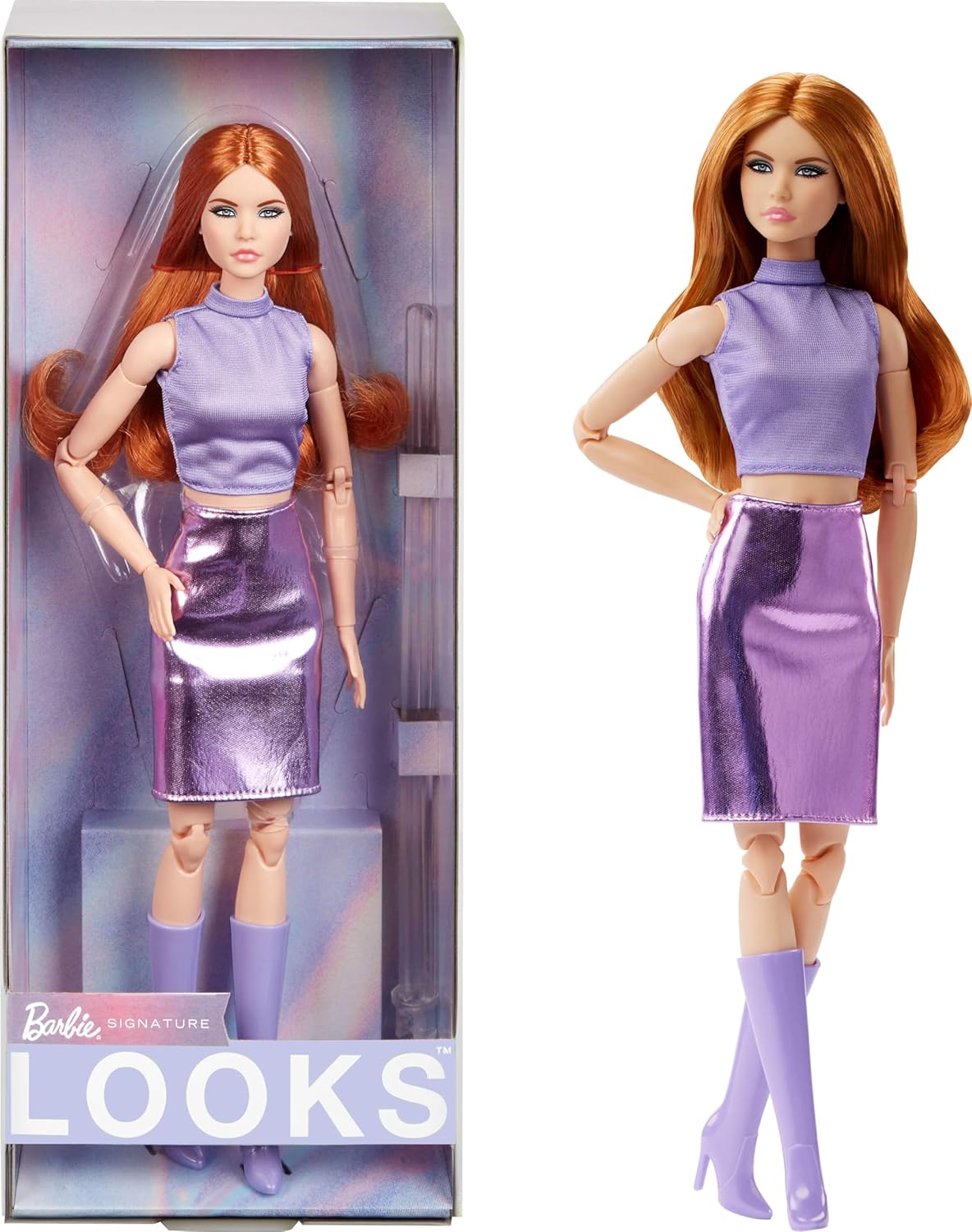 Barbie Looks Doll, Collectible No. 20 with Red Hair & Modern Y2K ...