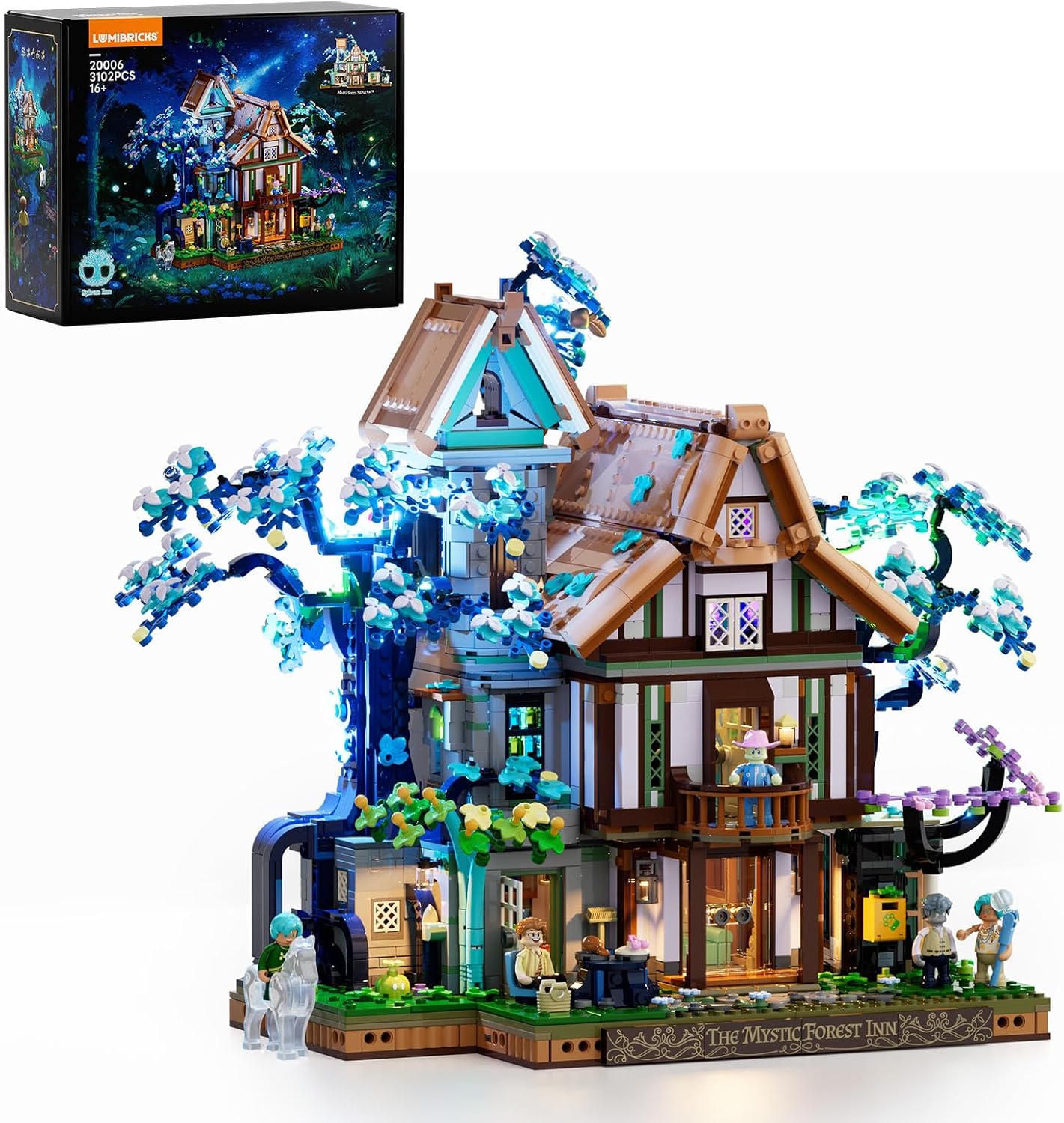 Sylvan-Inn Treehouse Lighting Building-Bricks-Set - 3120 Pcs Elf Hotel ...