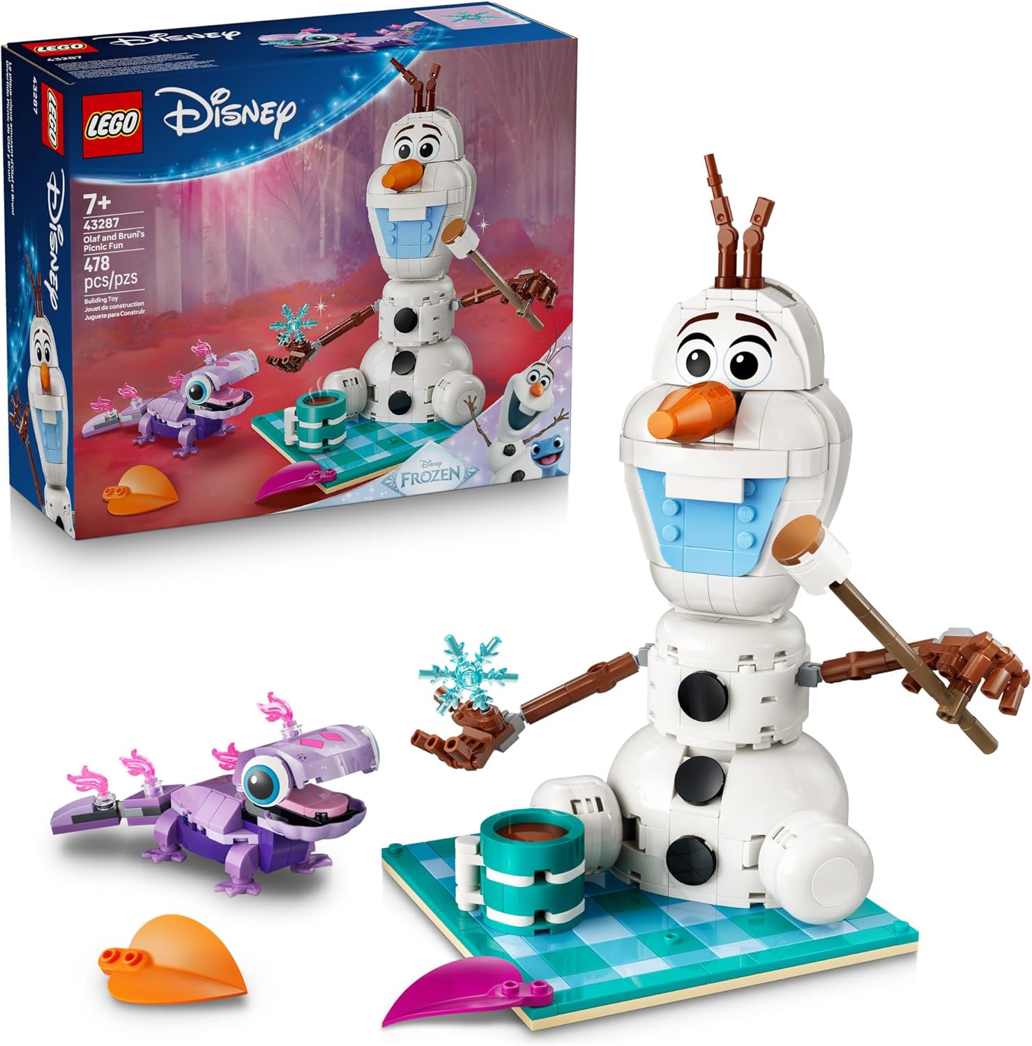 LEGO Disney Frozen Olaf and Bruni’s Picnic Fun Building Toy - Frozen ...