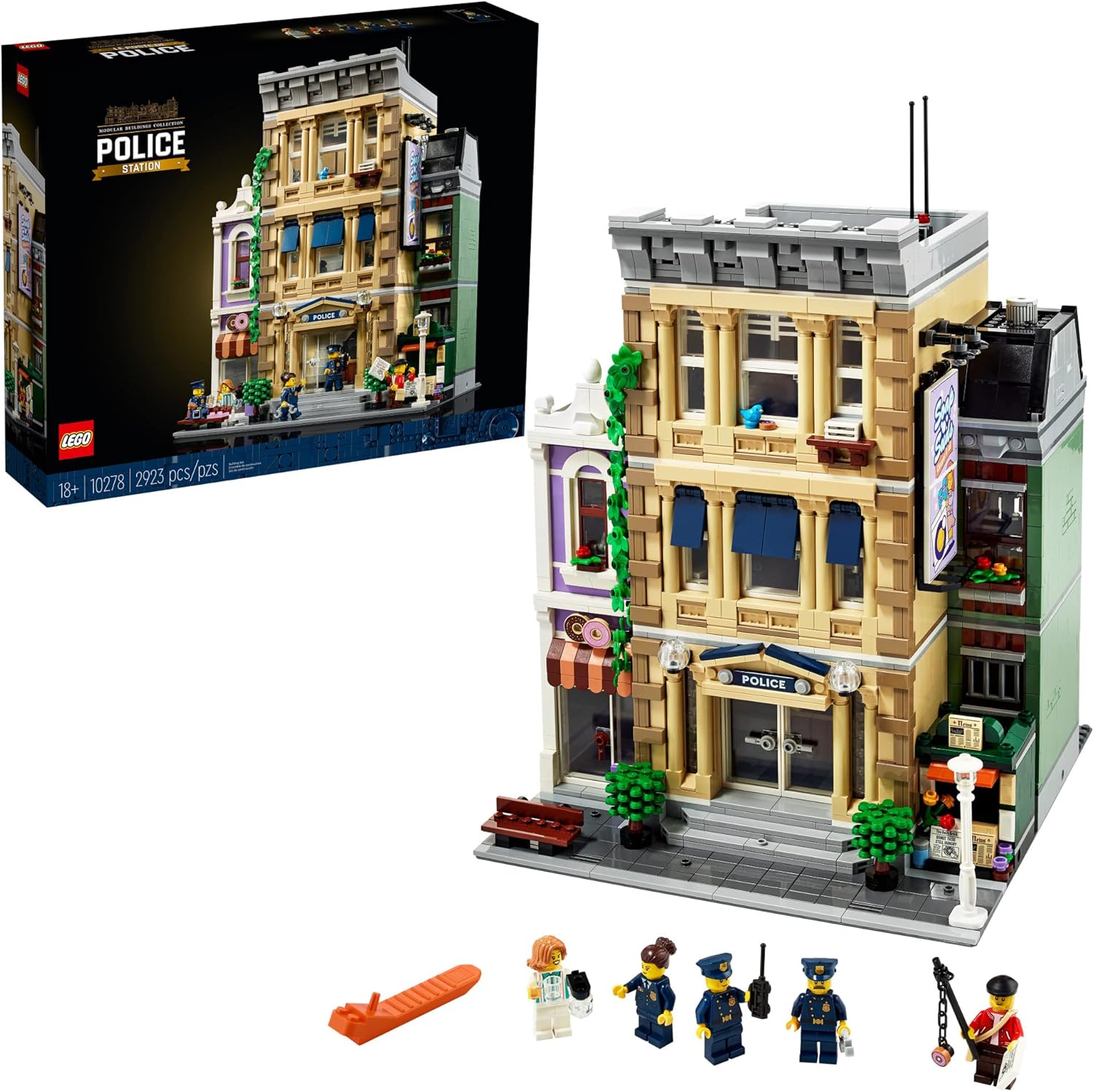 LEGO Police Station 10278 Building Kit; A Highly Detailed Displayable ...