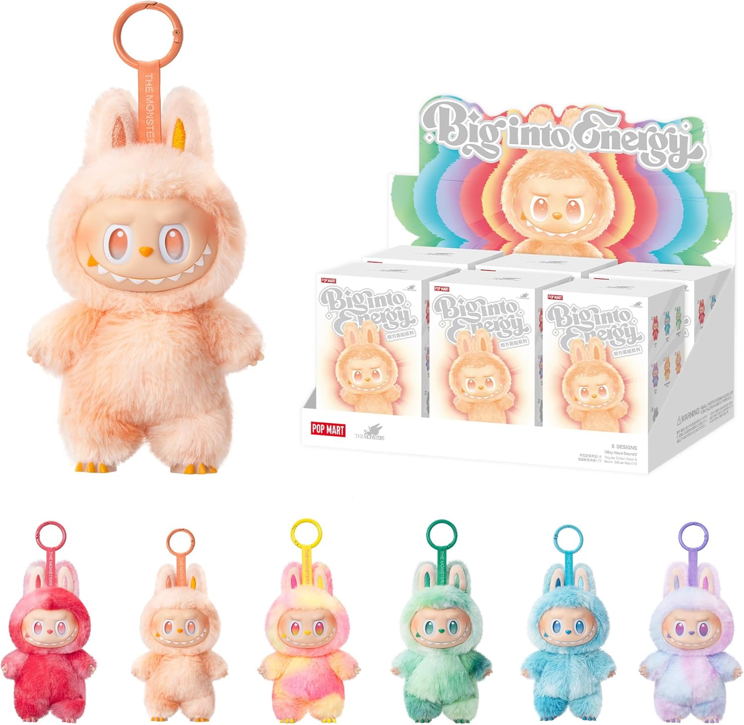 POP MART The Monsters Big into Energy Series-Vinyl Plush Pendant Blind ...