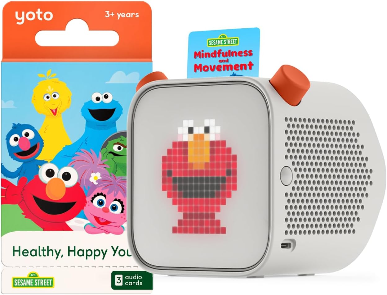 YOTO Player (3rd Gen.) + Sesame Street Bundle – Kids Bluetooth Audio ...